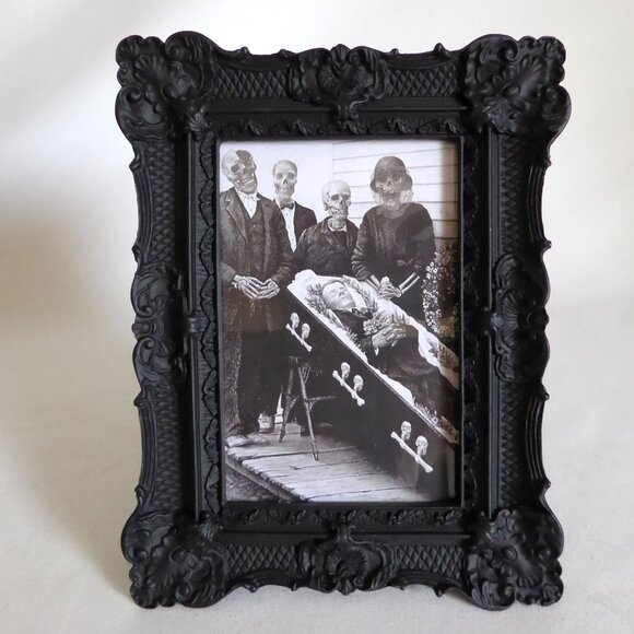 Holiday | Gothic Halloween Horror Creepy Horror Skeleton Funeral Casket ...